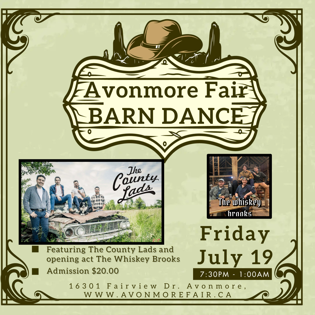 Avonmore Fair – 2024 Avonmore Fair July 20-21, Barn Dance Fri 19th