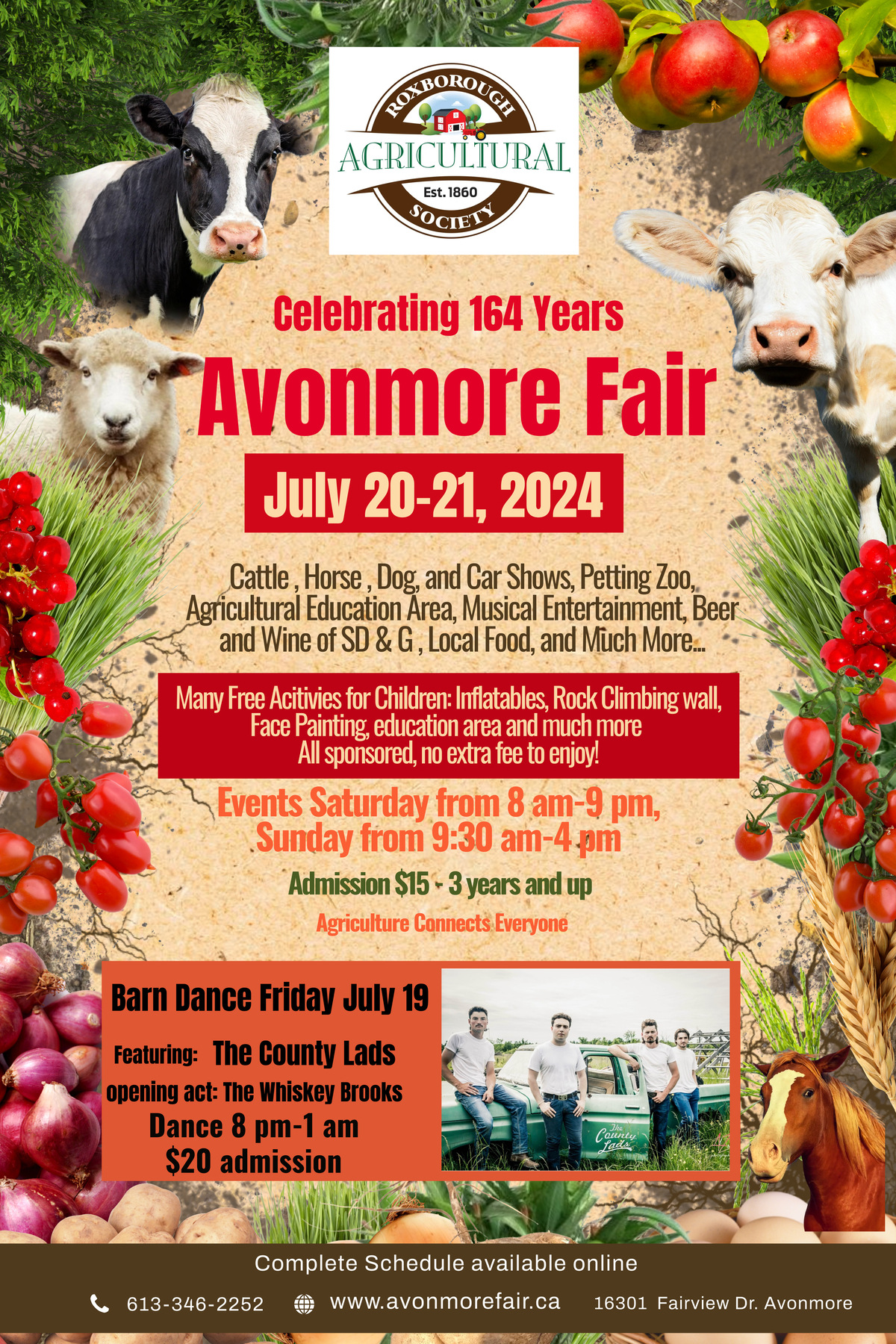 Avonmore Fair – 2024 Avonmore Fair July 20-21, Barn Dance Fri 19th